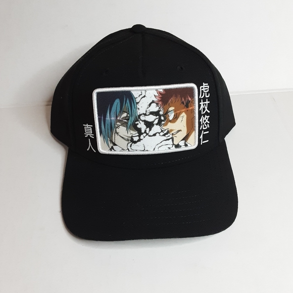 Hot Topic | Accessories | Jujutsu Kaisen Yuji Vs Mahito Patch Snapback ...